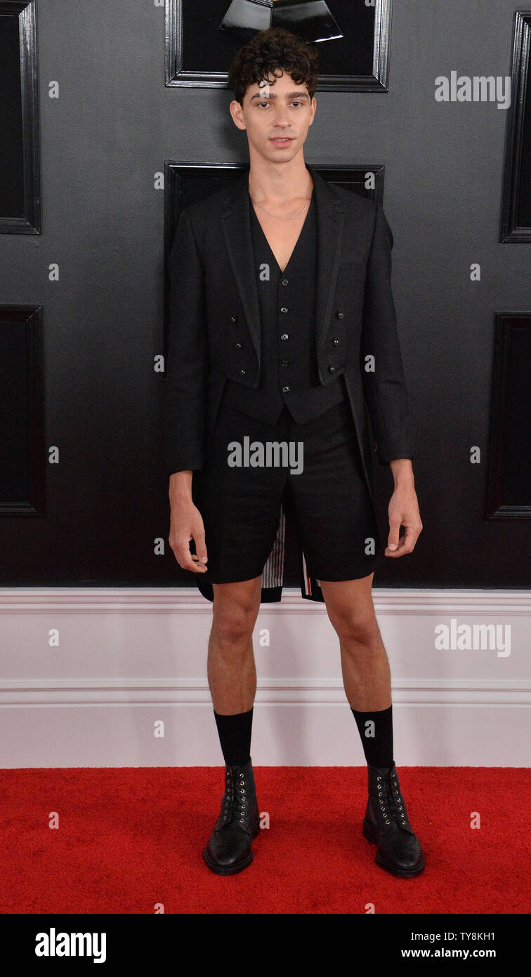 Isaac Cole Powell arrives for the 61st annual Grammy Awards held at ...