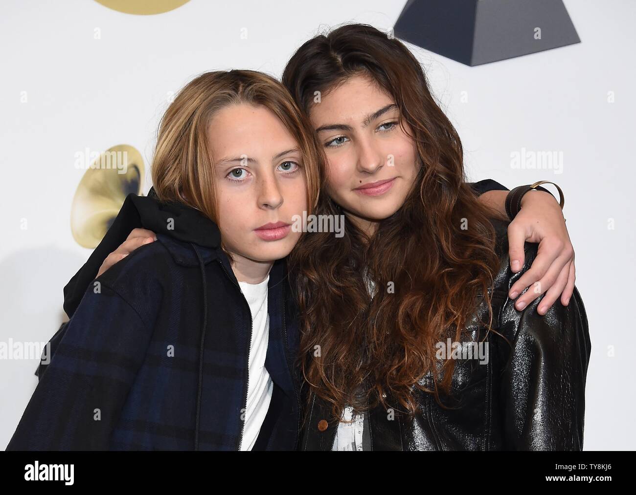 Toni Cornell (R) and Christopher Cornell (L) appear backstage with the ...