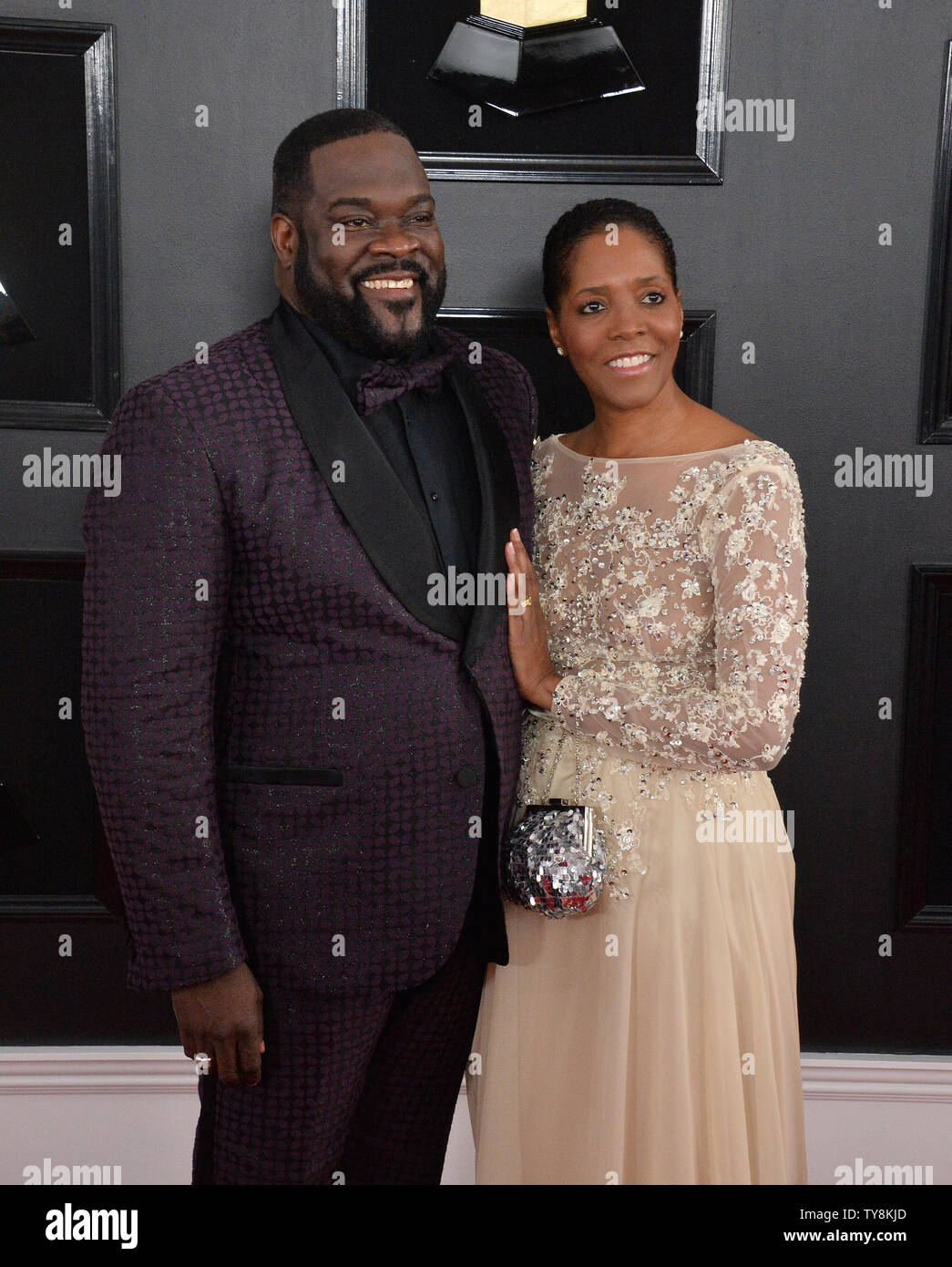 Phillip Boykin (L) and Felicia Richardson Boykin arrive for the 61st ...