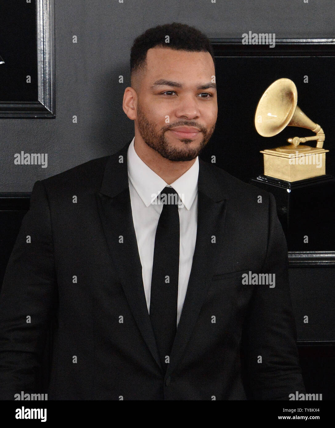 Evan Laray arrives for the 61st annual Grammy Awards held at Staples ...