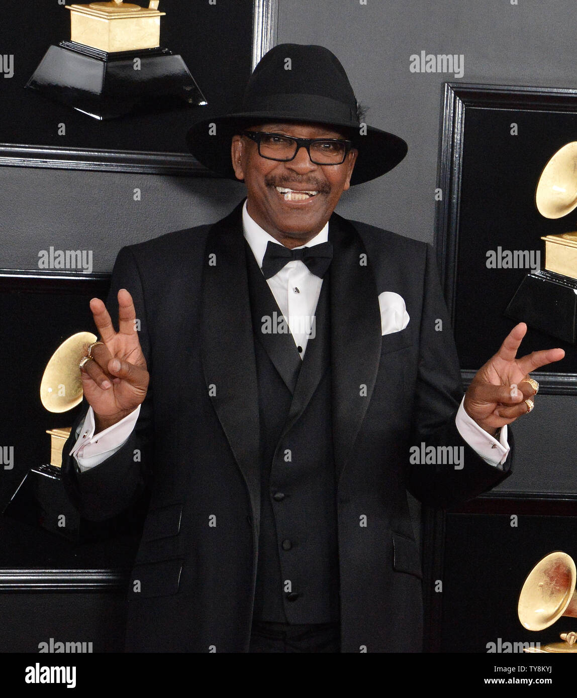 Calvin Simon arrives for the 61st annual Grammy Awards held at Staples ...