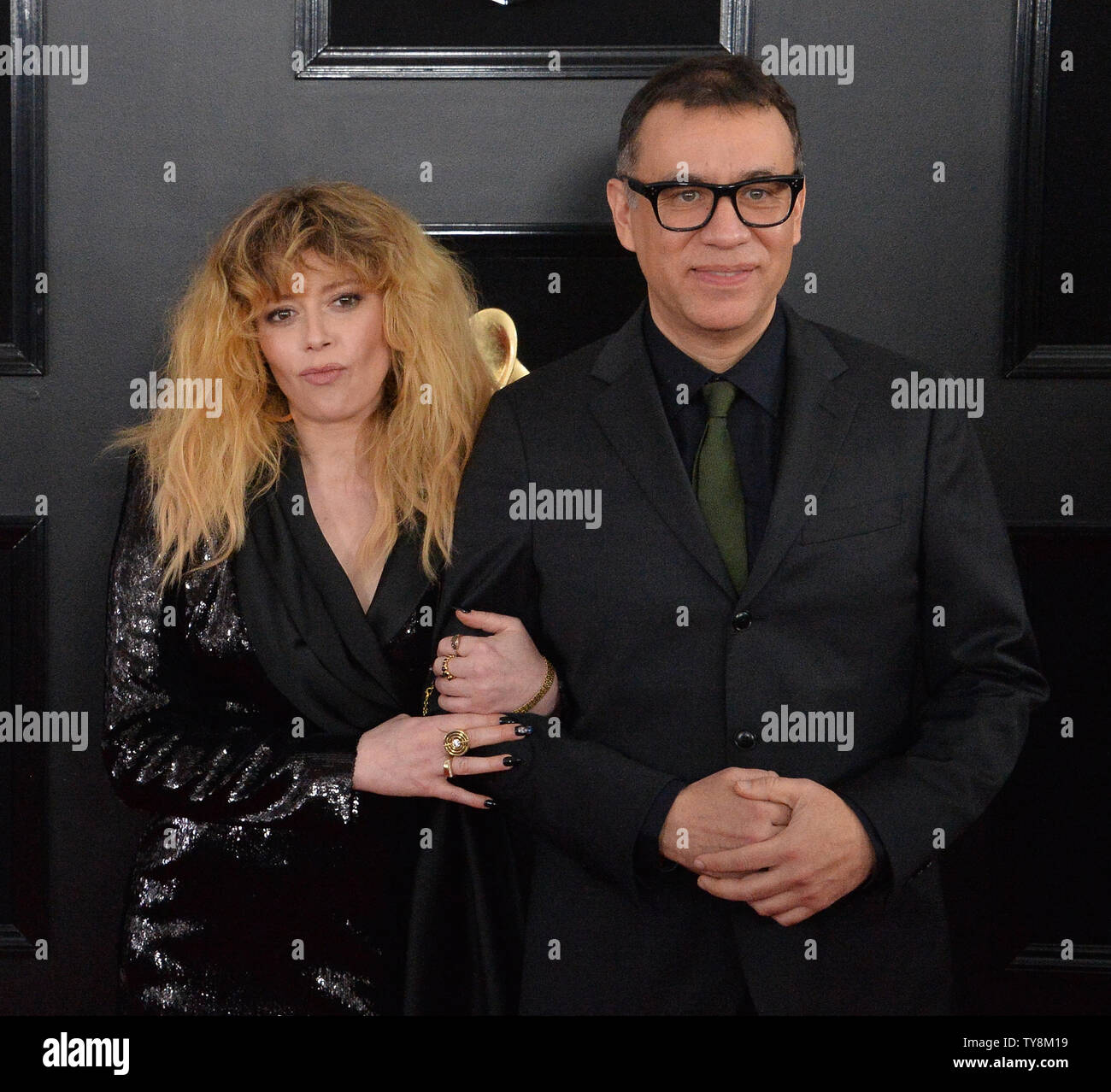 Natasha Lyonne and Fred Armisen arrive for the 61st annual Grammy ...