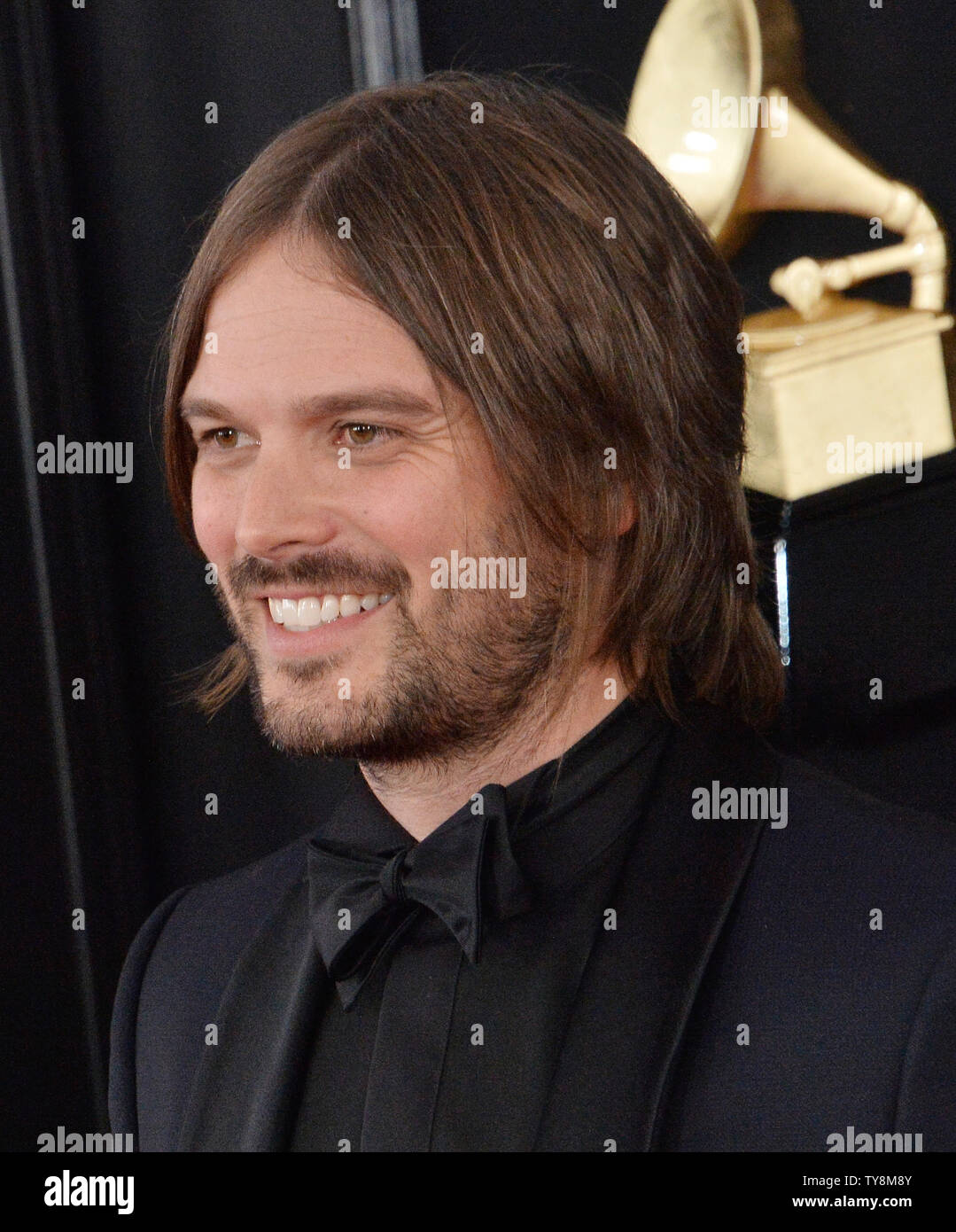 Alan Hicks arrives for the 61st annual Grammy Awards held at Staples ...