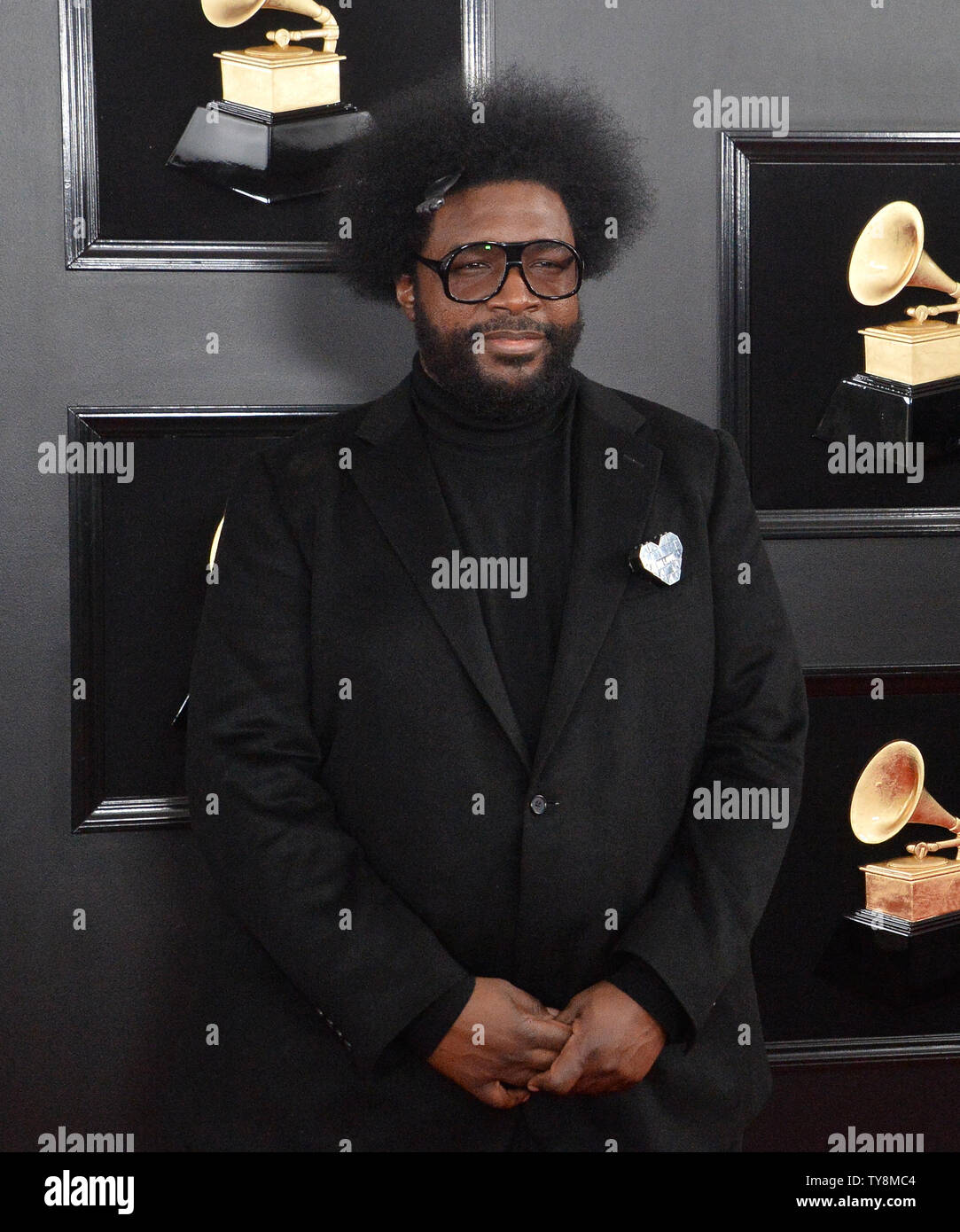 Questlove arrives for the 61st annual Grammy Awards held at Staples ...