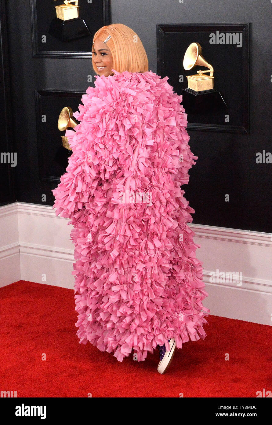 Tayla Parx arrives for the 61st annual Grammy Awards held at Staples ...