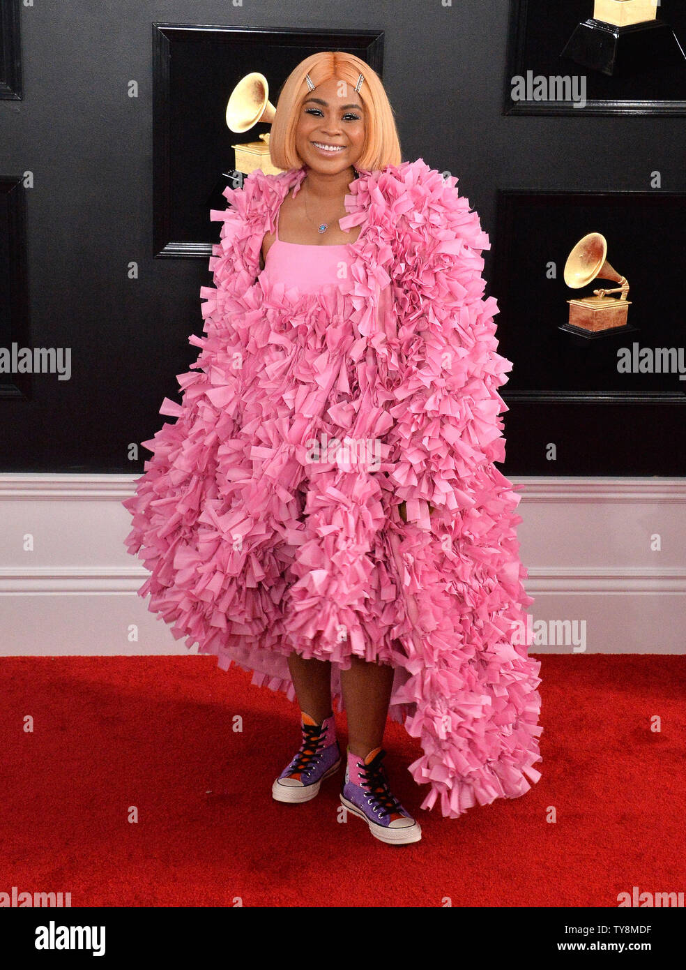 Tayla Parx arrives for the 61st annual Grammy Awards held at Staples ...