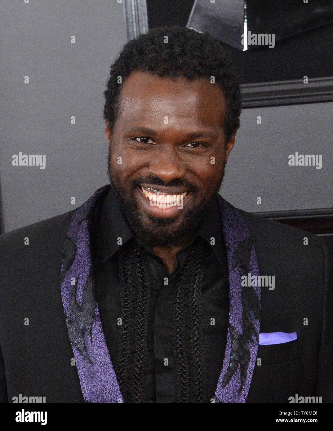 Joshua Henry arrives for the 61st annual Grammy Awards held at Staples ...