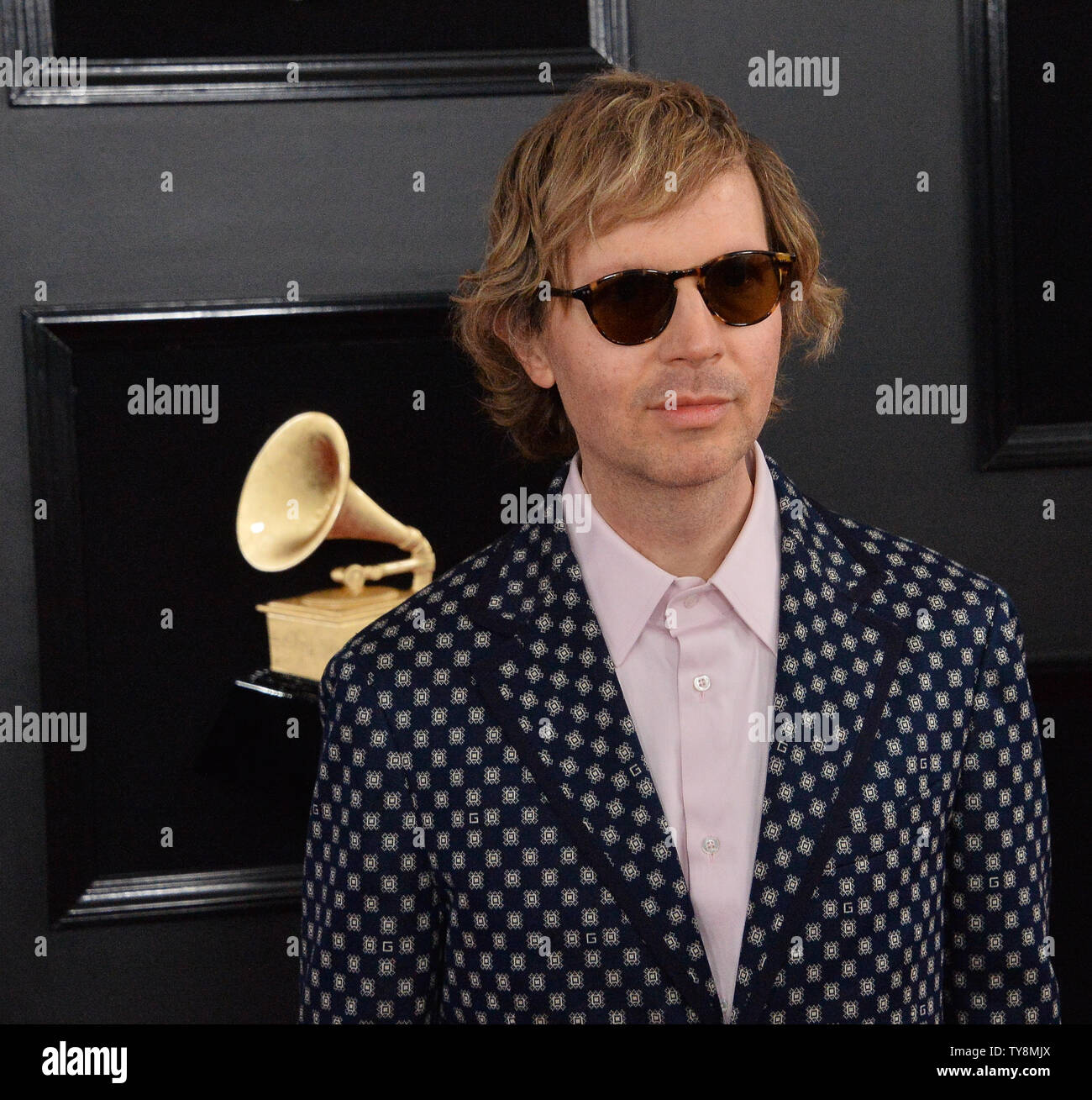 Beck arrives for the 61st annual Grammy Awards held at Staples Center ...