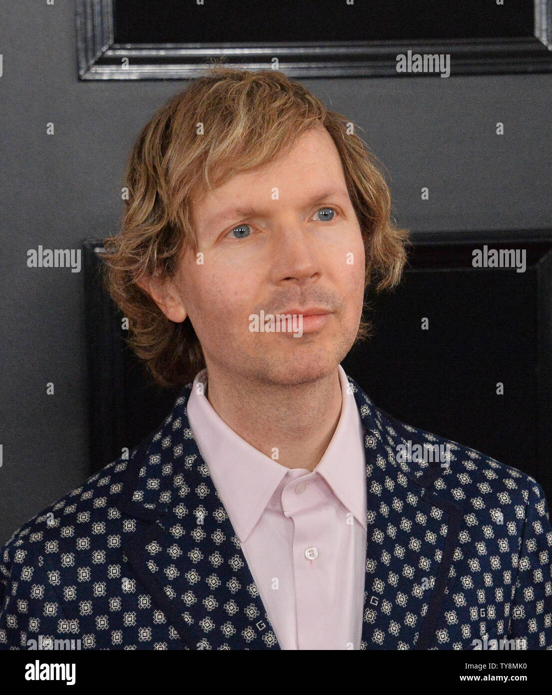 Beck arrives for the 61st annual Grammy Awards held at Staples Center ...
