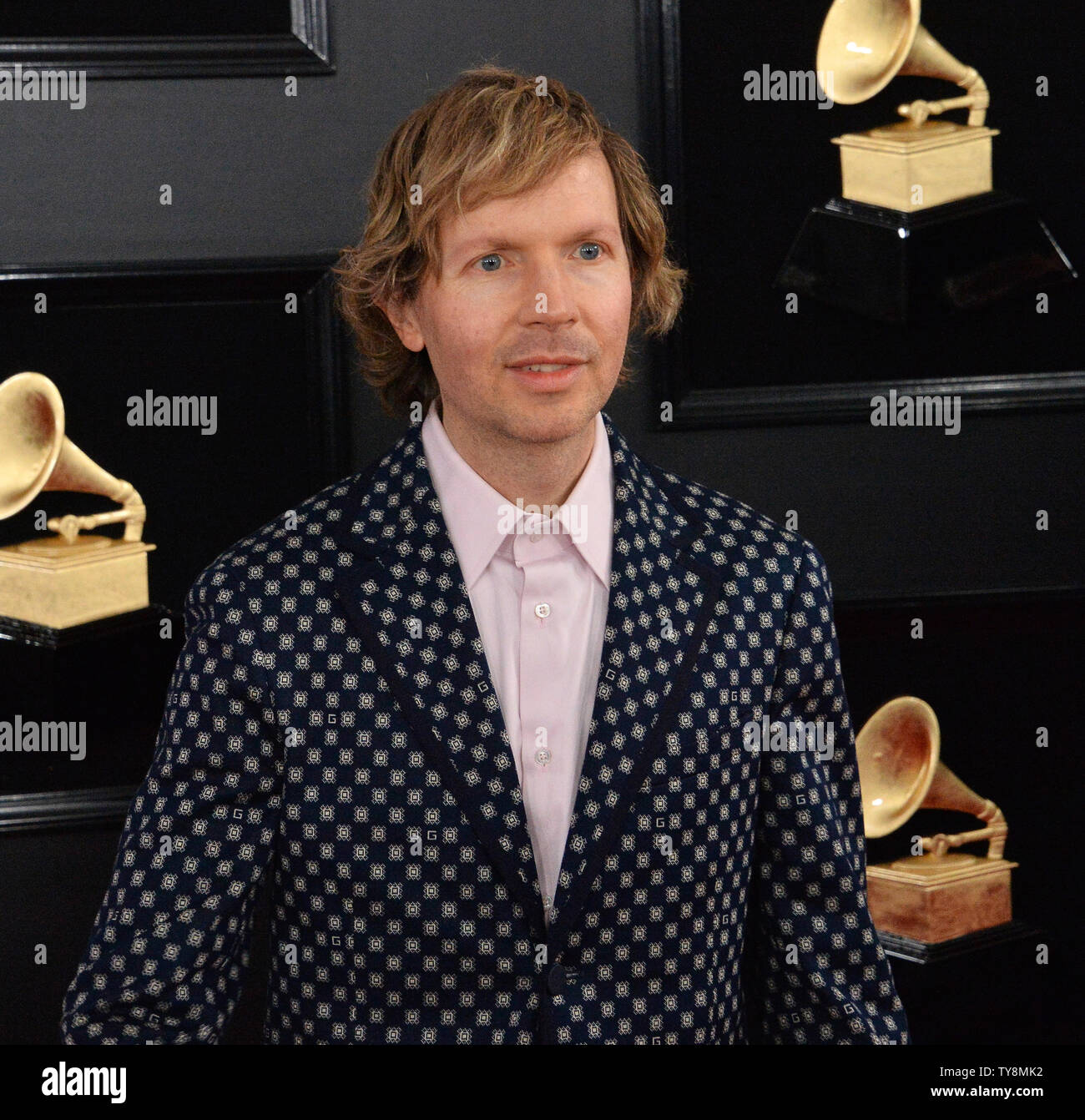 Beck arrives for the 61st annual Grammy Awards held at Staples Center ...