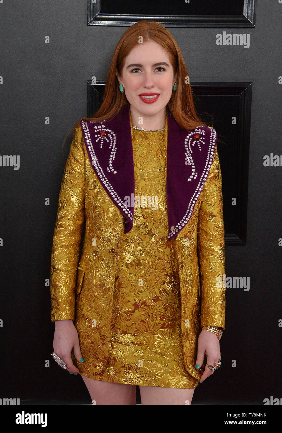Victoria Kuhne arrives for the 61st annual Grammy Awards held at ...