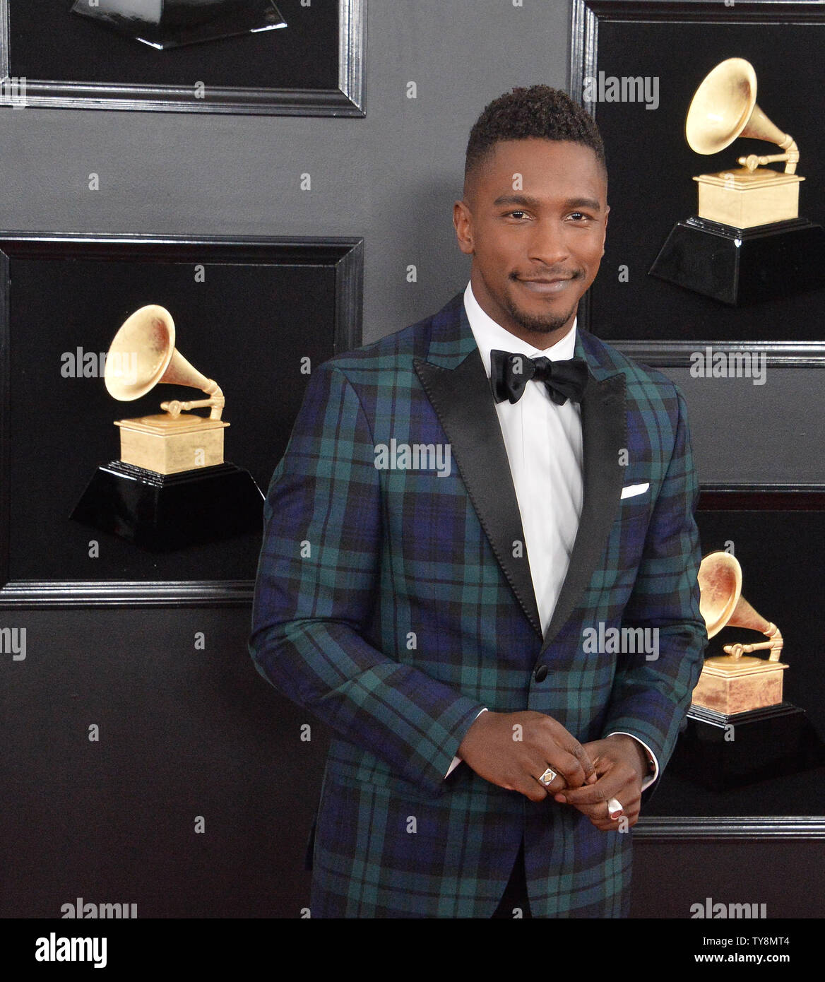 Scott Evans arrives for the 61st annual Grammy Awards held at Staples ...
