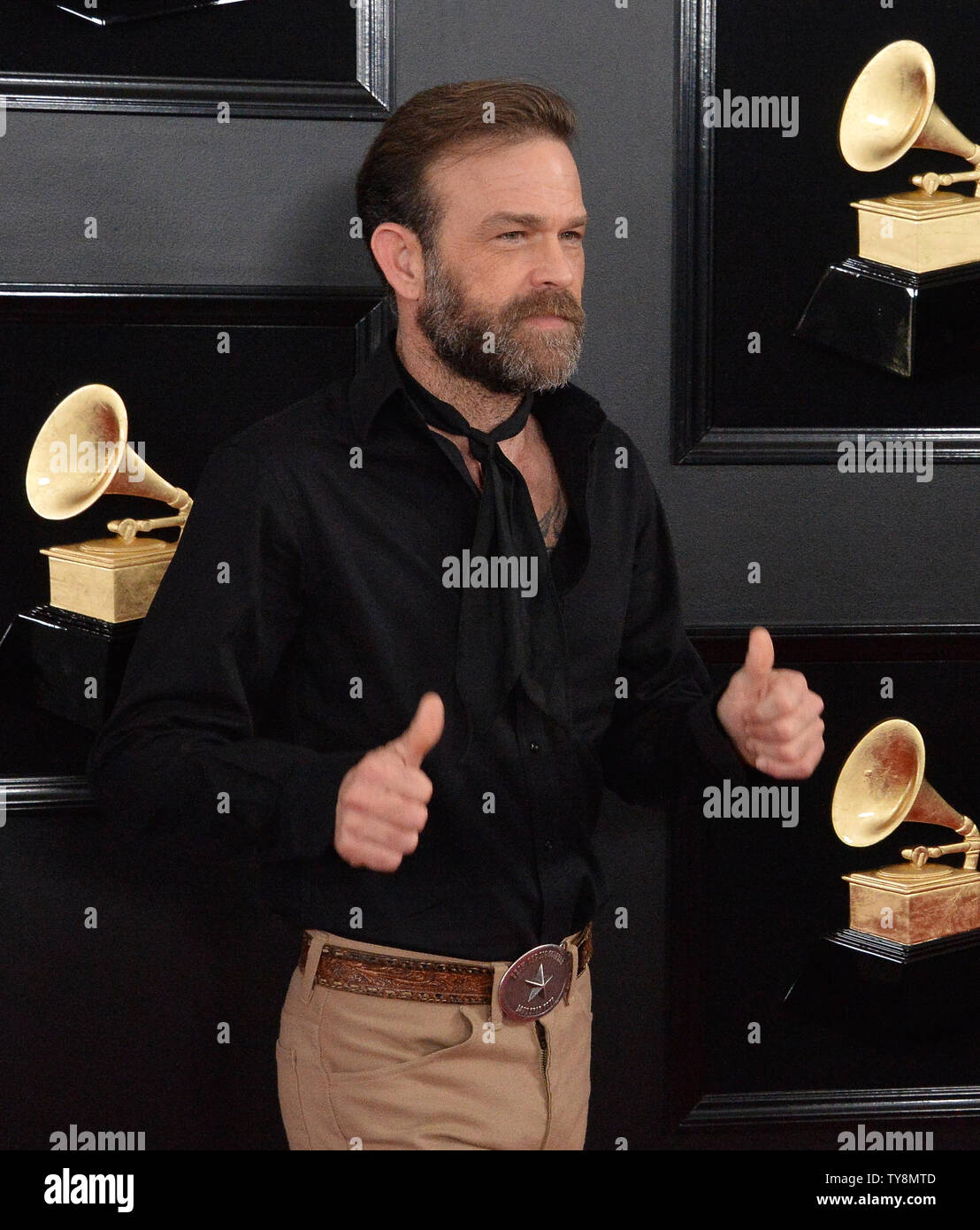 Waylon Payne arrives for the 61st annual Grammy Awards held at Staples ...