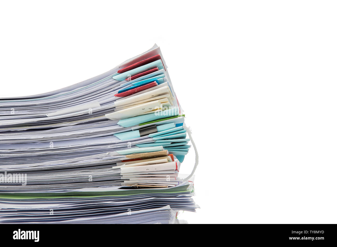 Stack of Documents isolated on white background. Documents pile Stock ...