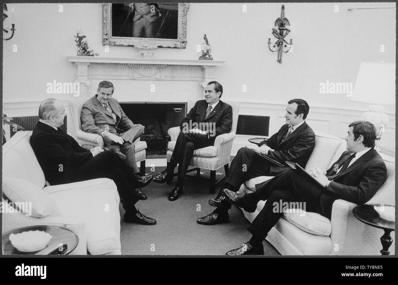 Meeting in the Oval office with Republican leaders; Scope and content ...