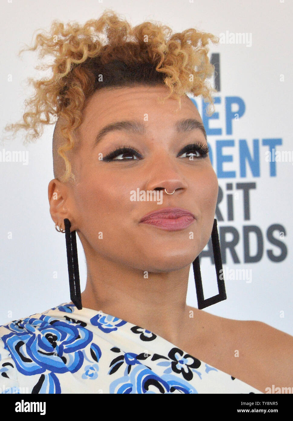Emmy Raver-Lampman attends the 34th annual Film Independent Spirit ...