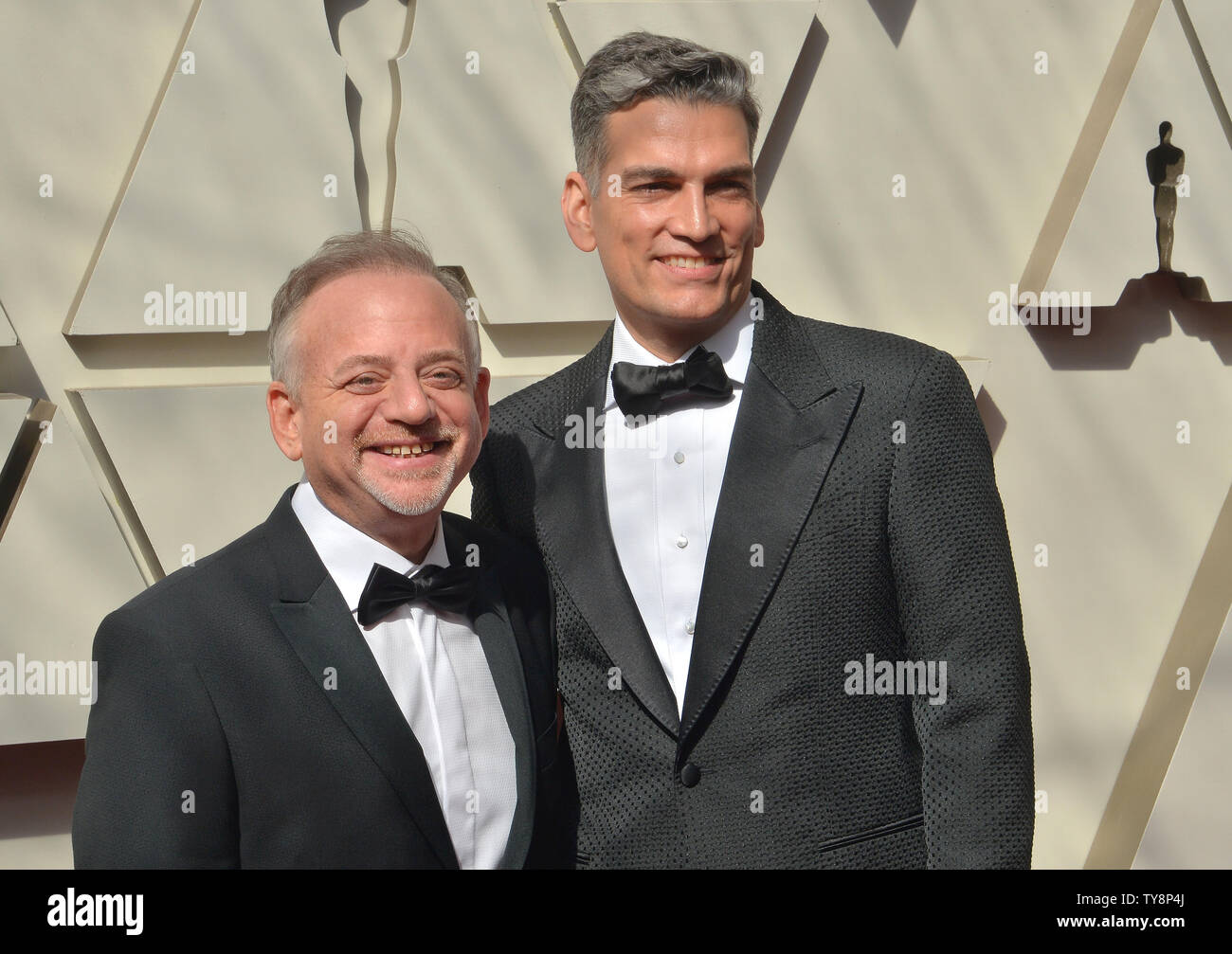 Composer Marc Shaiman and Louis Mirabal arrive on the red carpet for ...