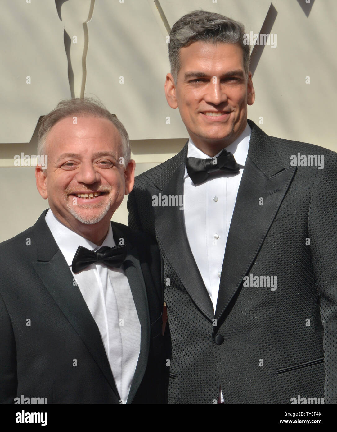 Composer Marc Shaiman and Louis Mirabal arrive on the red carpet for ...