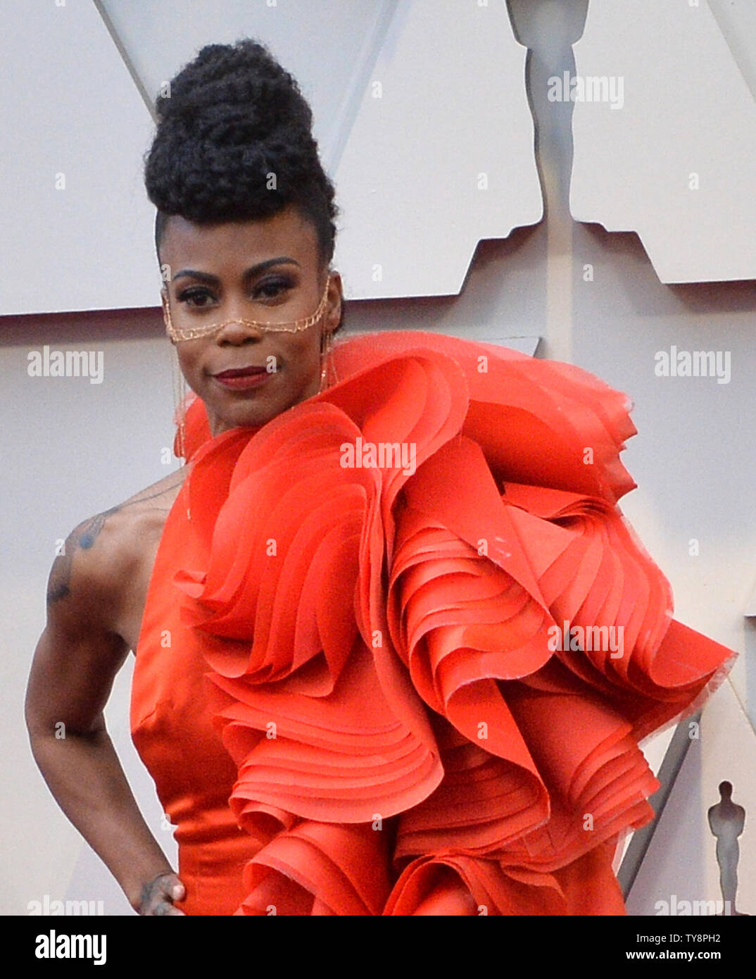 Hannah Beachler arrives on the red carpet for the 91st annual Academy ...