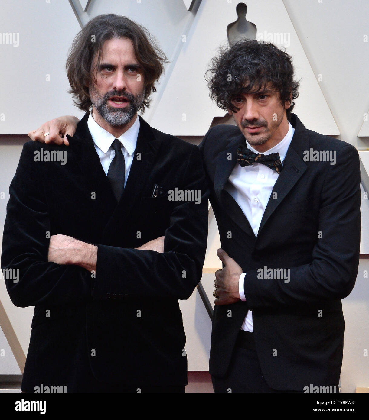 Andrew Wyatt and Anthony Rossomando arrive on the red carpet for the ...