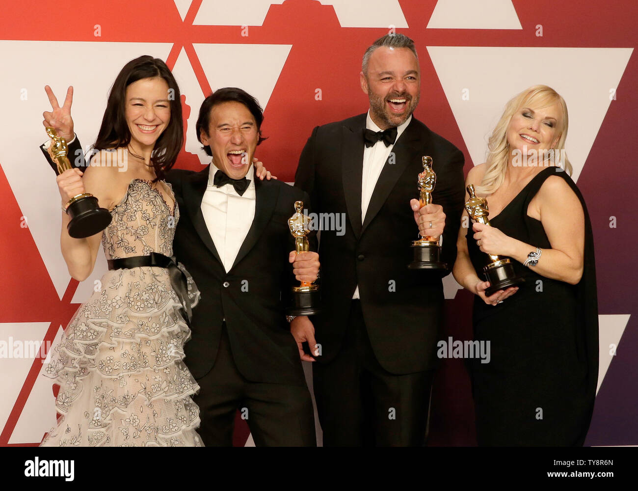 (L-R) Producers Elizabeth Chai Vasarhelyi, Jimmy Chin, Evan Hayes and ...