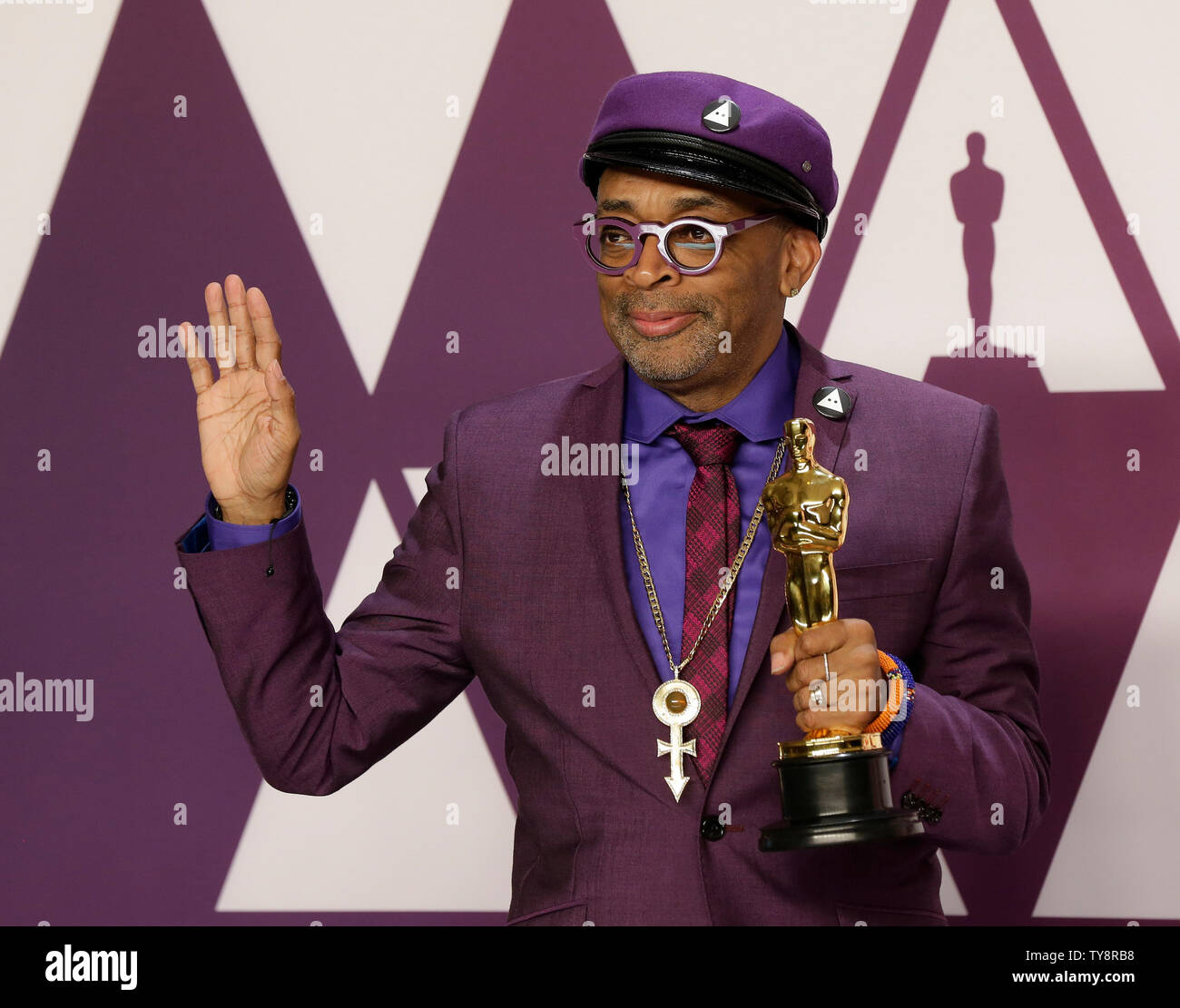 Spike Lee, winner of Best Adapted Screenplay for "BlacKkKlansman ...