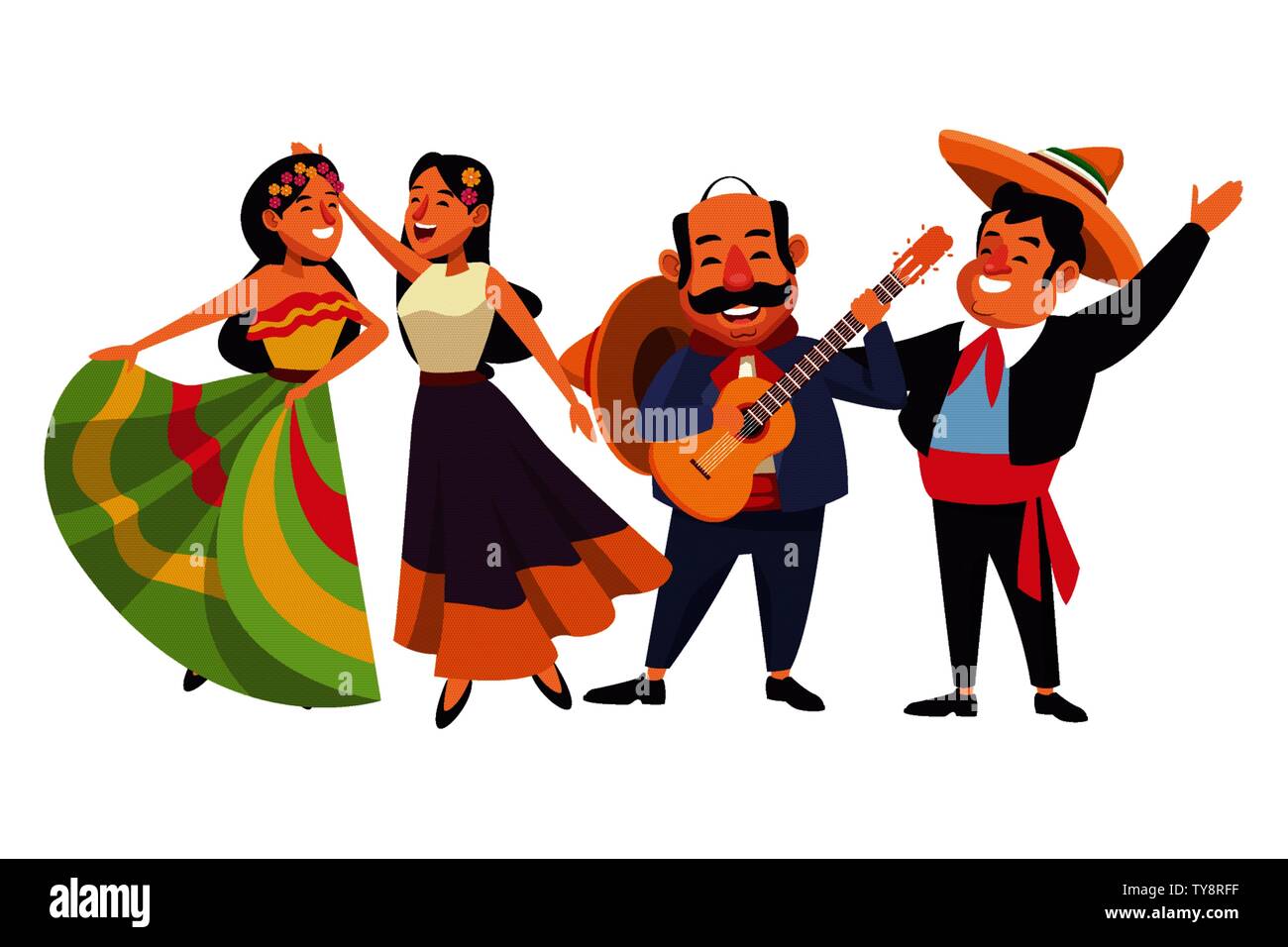 mexican traditional culture icon cartoon Stock Vector Image & Art - Alamy