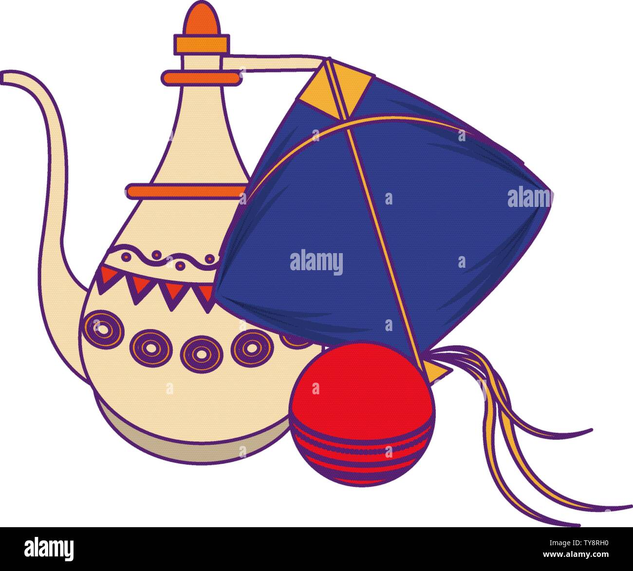 indian traditional teapot icon cartoon Stock Vector Image & Art - Alamy