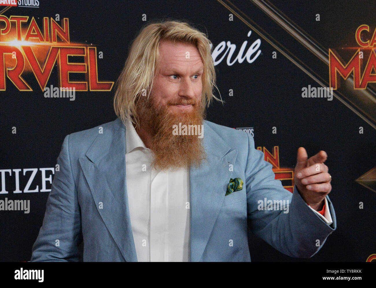 Cast member Rune Temte attends the premiere of the sci-fi motion ...