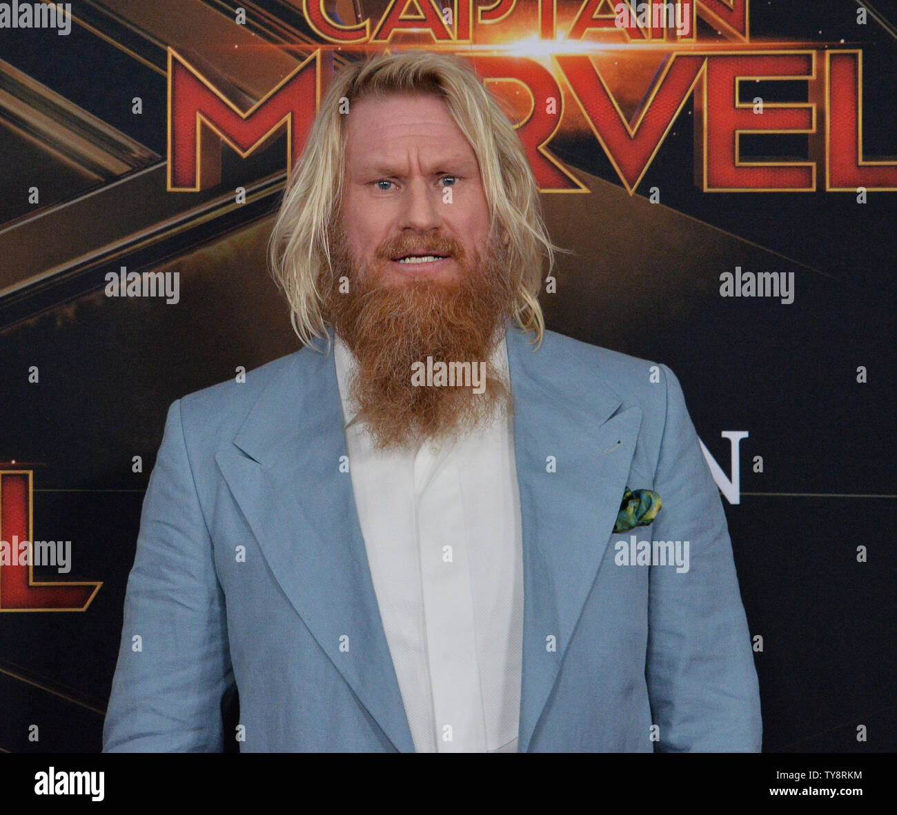 Cast member Rune Temte attends the premiere of the sci-fi motion ...