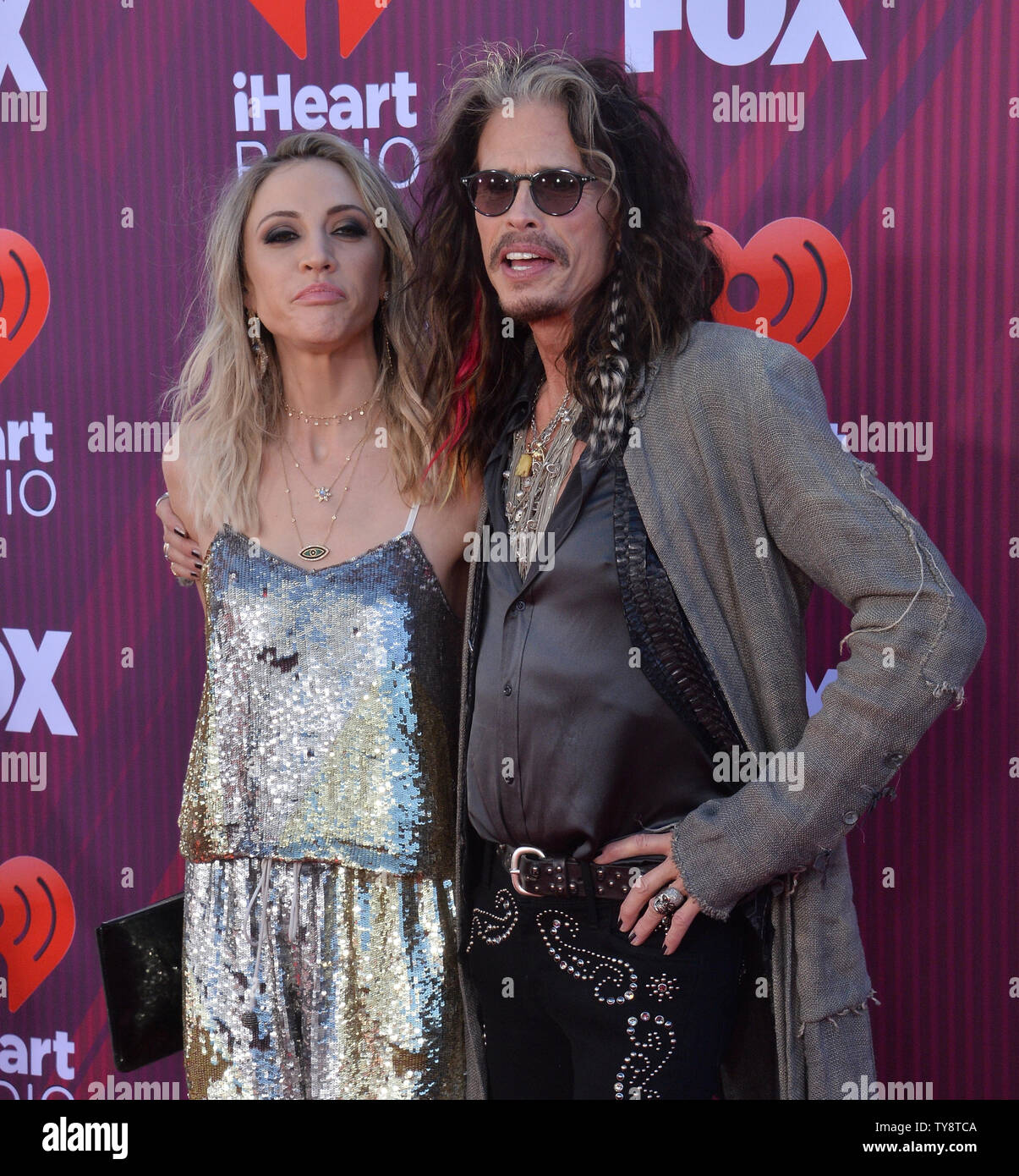 (L-R) Aimee Preston and Steven Tyler arrive for the sixth annual ...