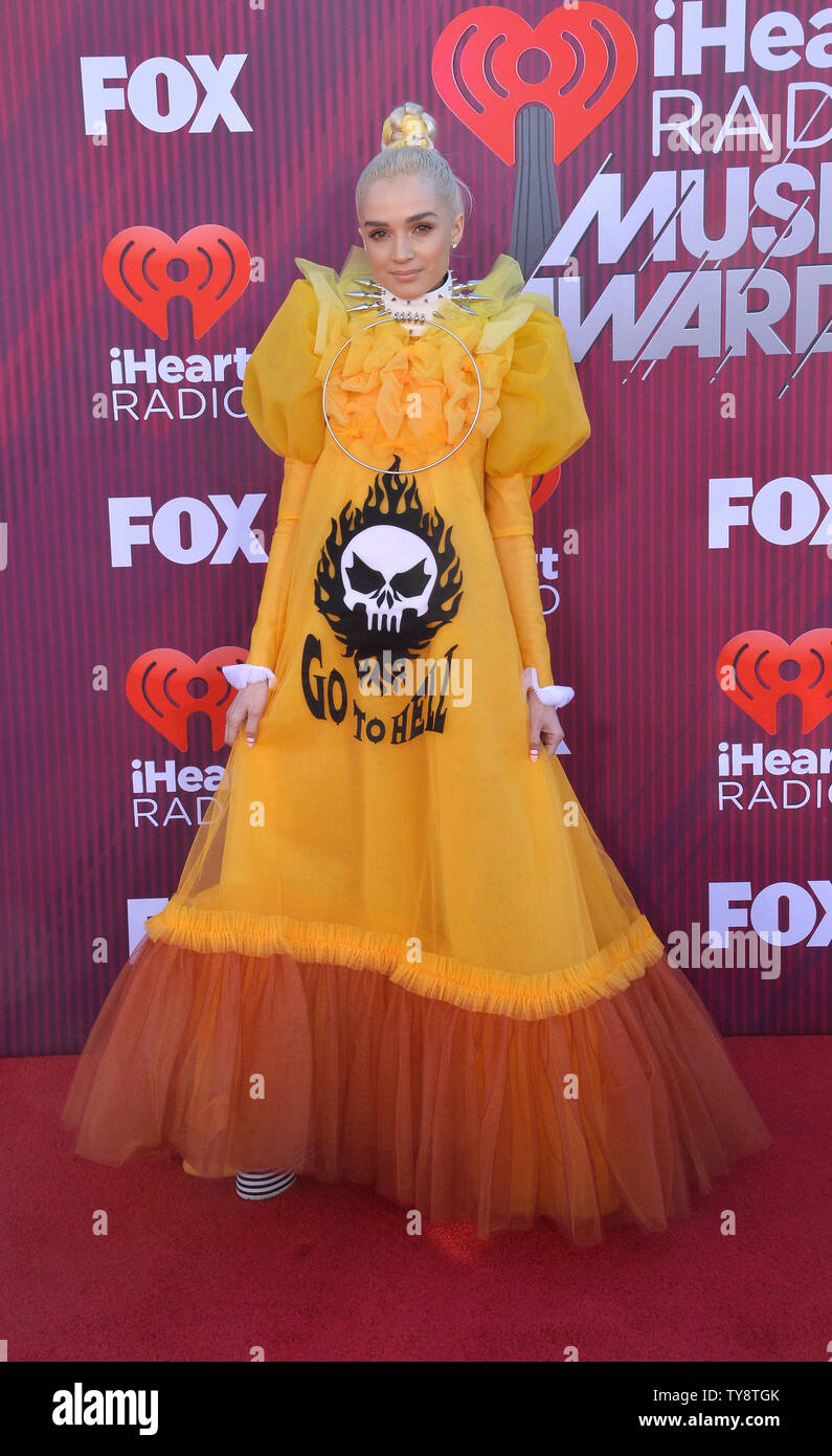 Poppy arrives for the sixth annual iHeartRadio Music Awards at the ...