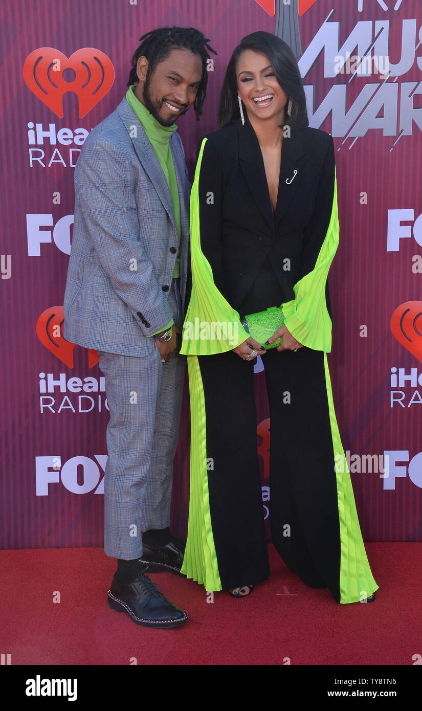 (L-R) Miguel and Nazanin Mandi arrive for the sixth annual iHeartRadio ...