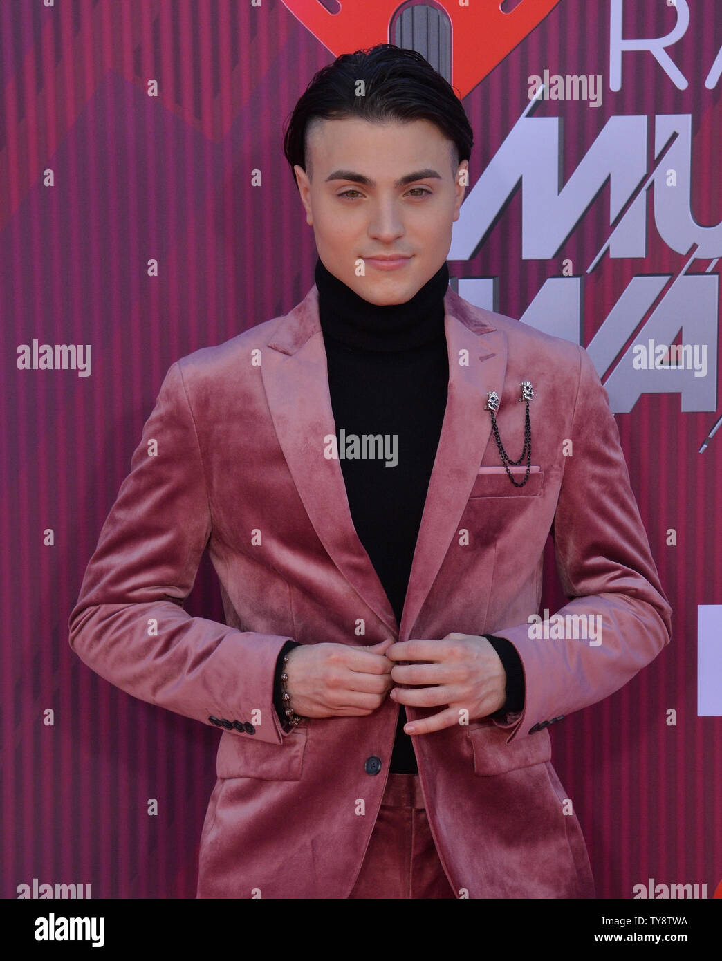 Nick Tangorra arrives for the sixth annual iHeartRadio Music Awards at ...