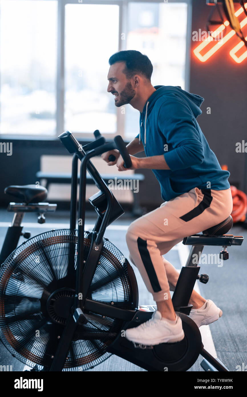 Cycling exhausted hi-res stock photography and images - Alamy