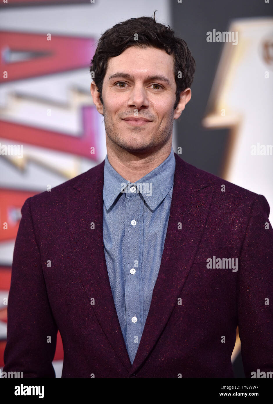 Adam Brody attends the world premiere of 'Shazam!' at the TCL Chinese ...