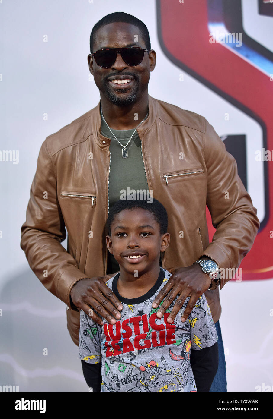 Sterling K. Brown and his son Andrew attend the world premiere of ...