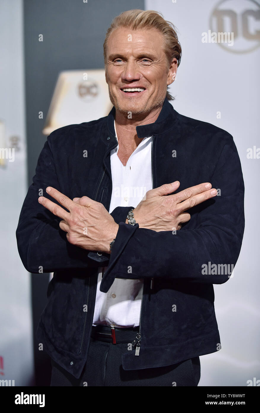 Dolph Lundgren attends the world premiere of 'Shazam!' at the TCL ...