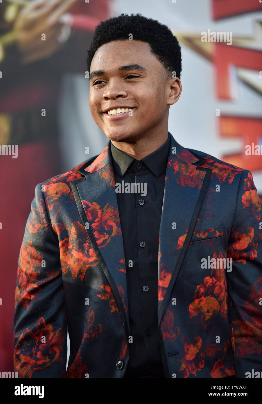 Chosen Jacobs attends the world premiere of 'Shazam!' at the TCL ...