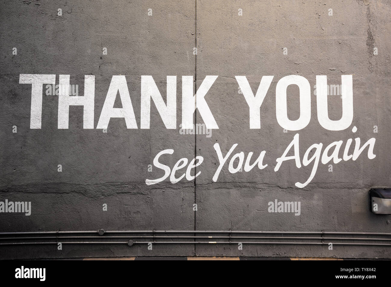 Thank you come again hi-res stock photography and images - Alamy