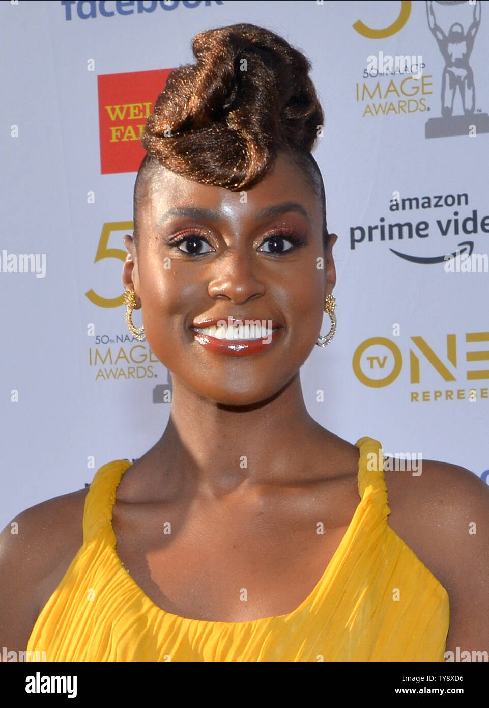 Issa Rae arrives for the 50th annual NAACP Image Awards at the Dolby ...