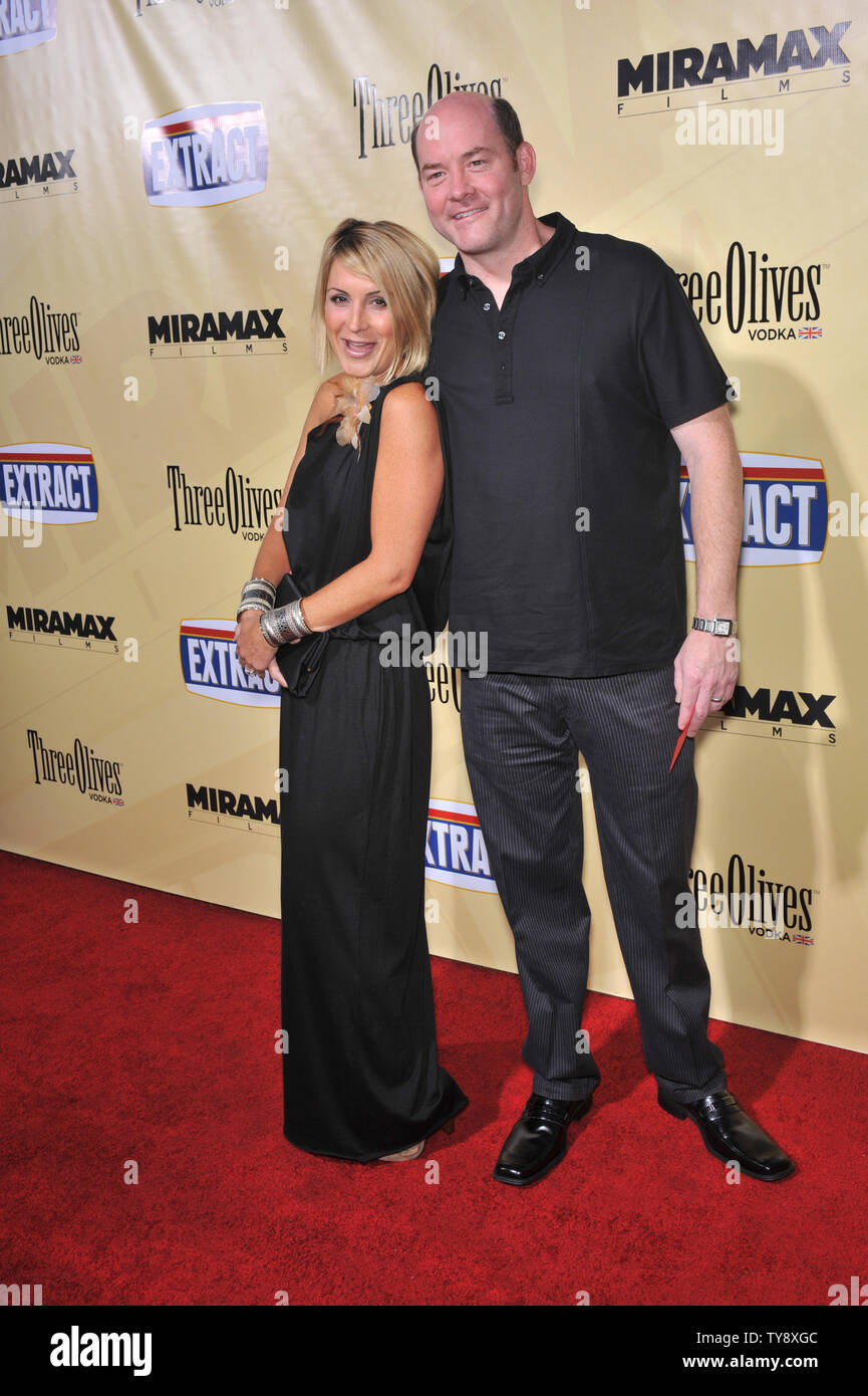 LOS ANGELES, CA. August 24, 2009: David Koechner & wife at the Los ...