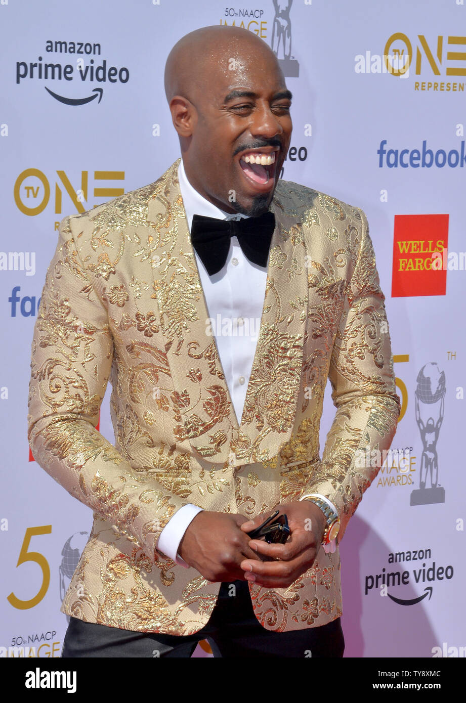Omar Wilson arrives for the 50th annual NAACP Image Awards at the Dolby ...