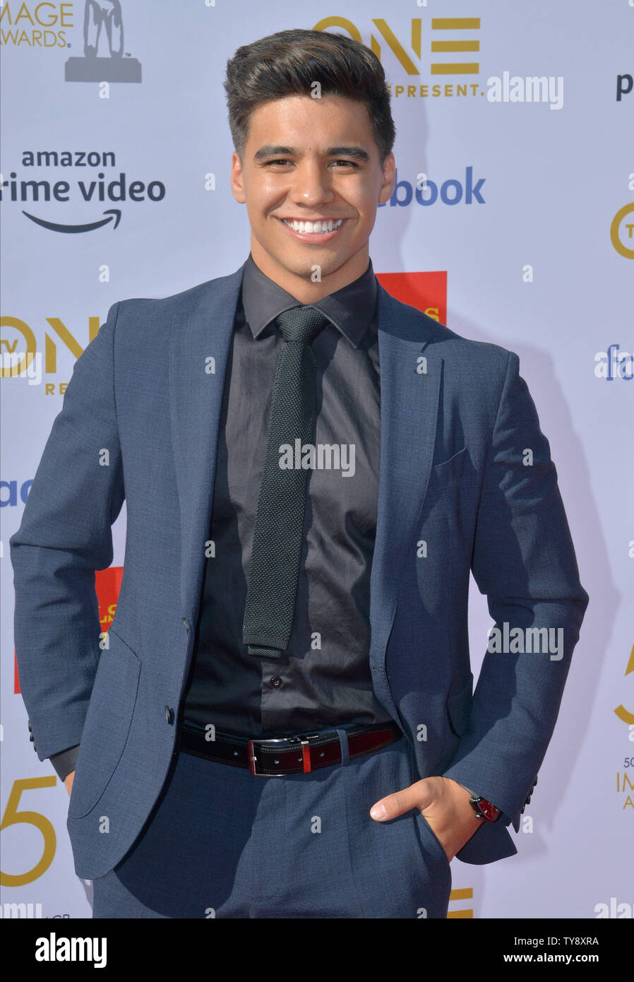 Jordan Buhat arrives for the 50th annual NAACP Image Awards at the ...