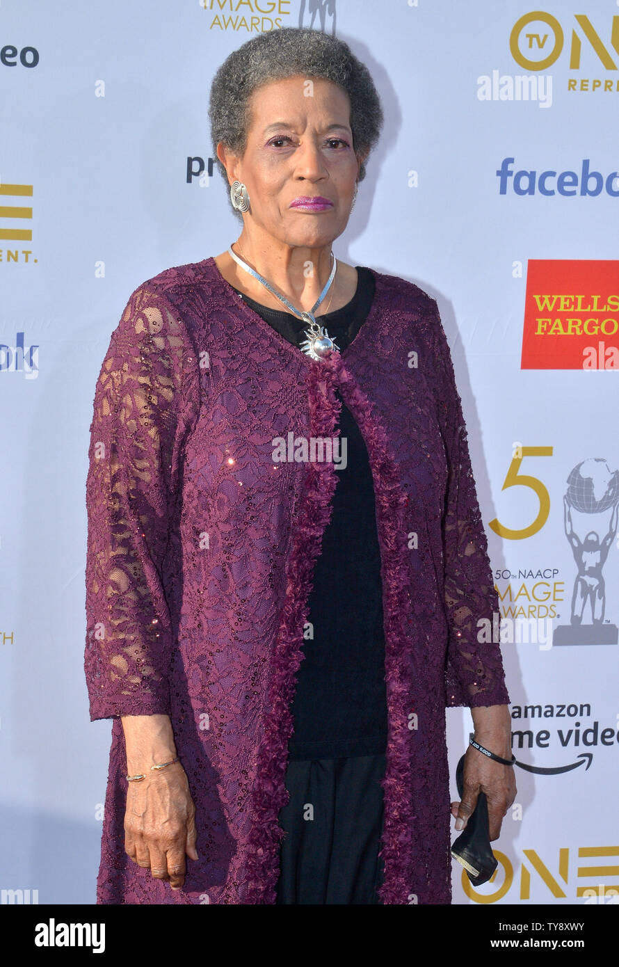 Myrlie Evers-Williams arrives for the 50th annual NAACP Image Awards at ...