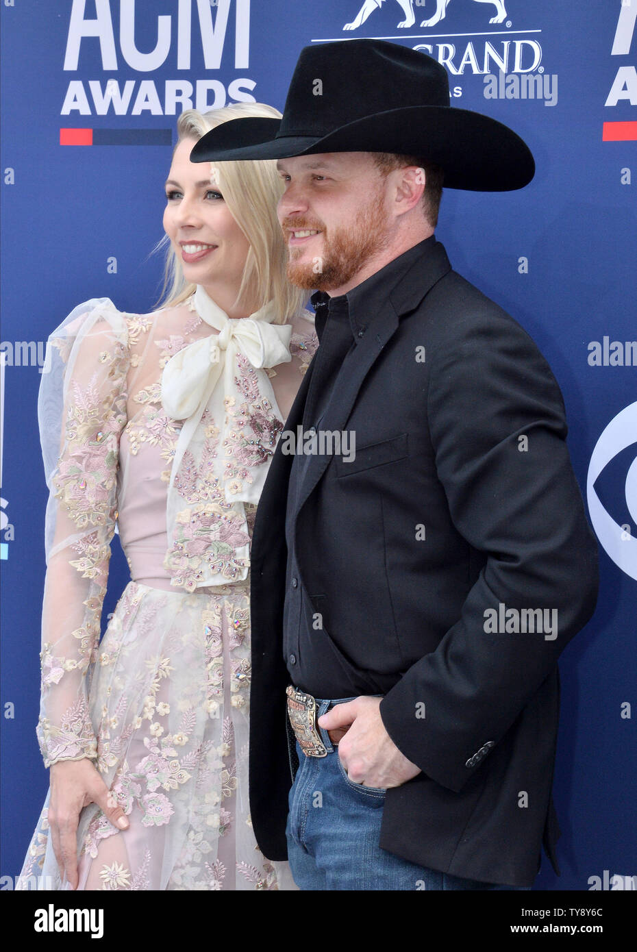(L-R) Brandi Johnson and Cody Johnson attend the 54th annual Academy of ...
