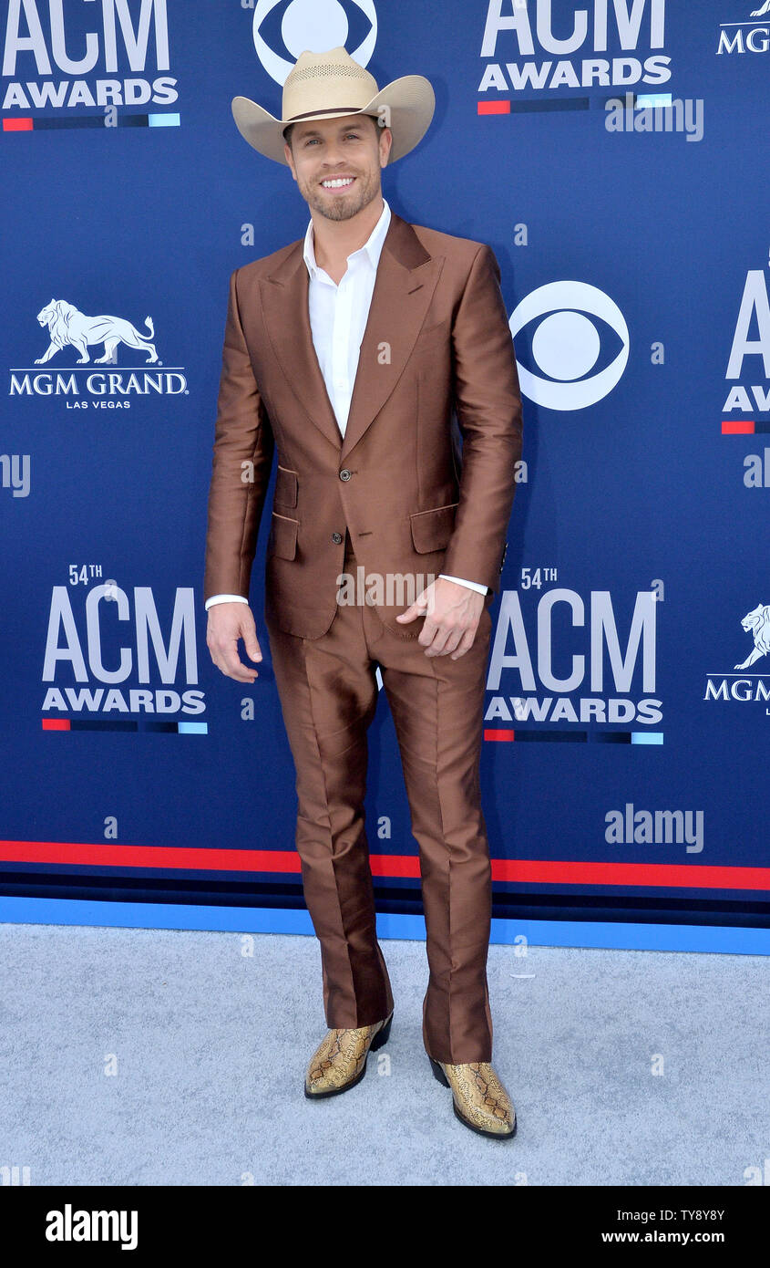 Dustin Lynch attends the 54th annual Academy of Country Music Awards ...