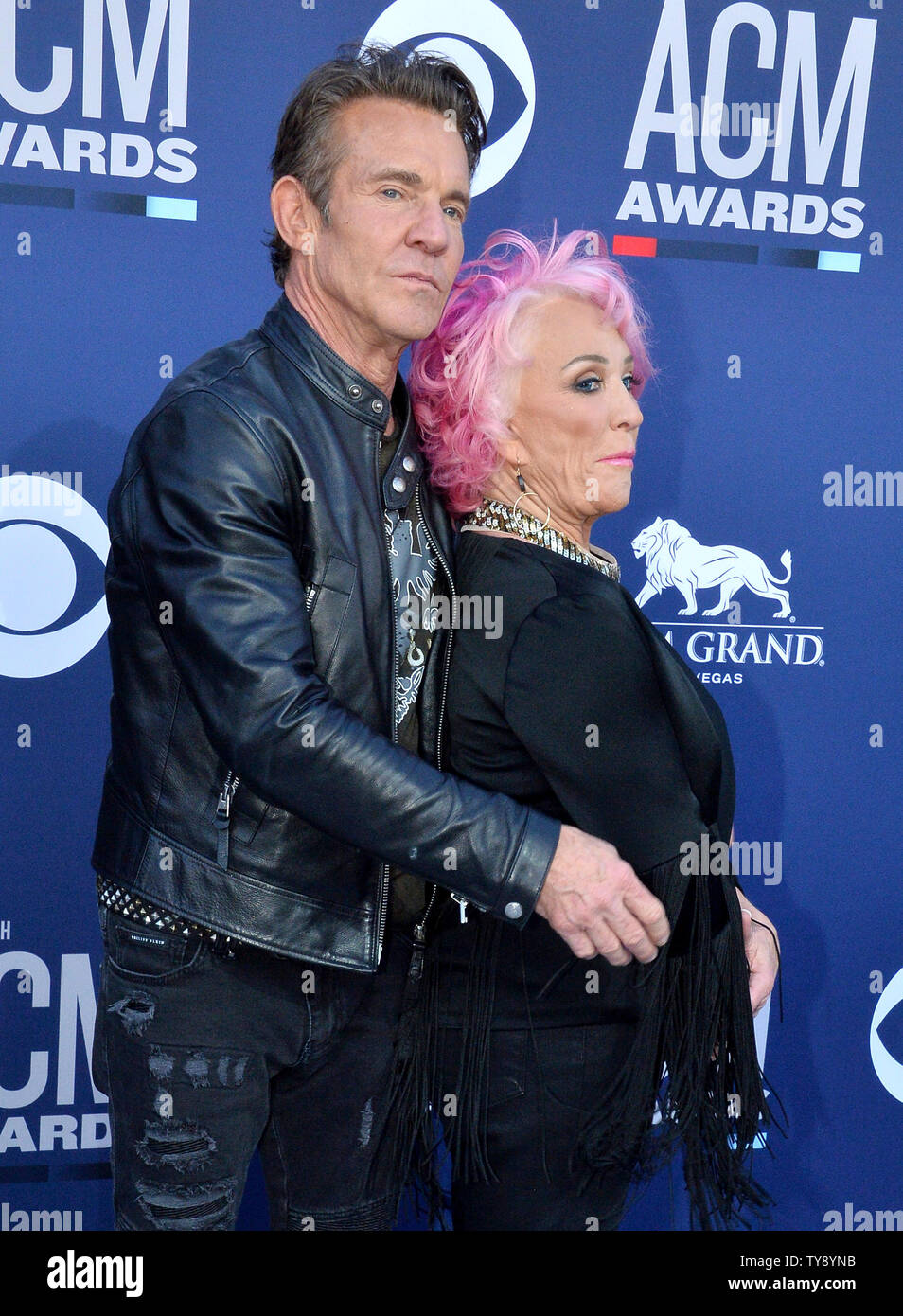 Tanya Tucker and Dennis Quaid attend the 54th annual Academy of Country ...