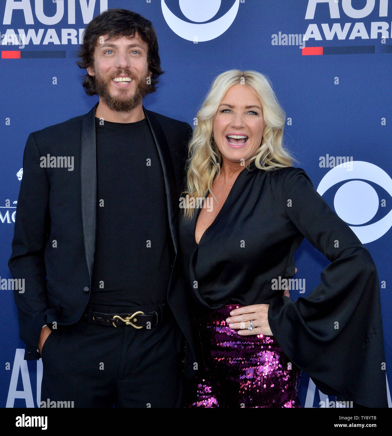 (L-R) Chris Janson and Kelly Lynn attend the 54th annual Academy of ...