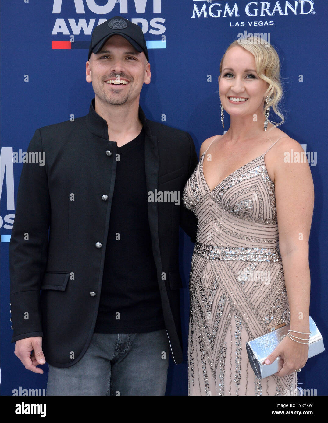 Jon Nite (L) and guest attend the 54th annual Academy of Country Music ...